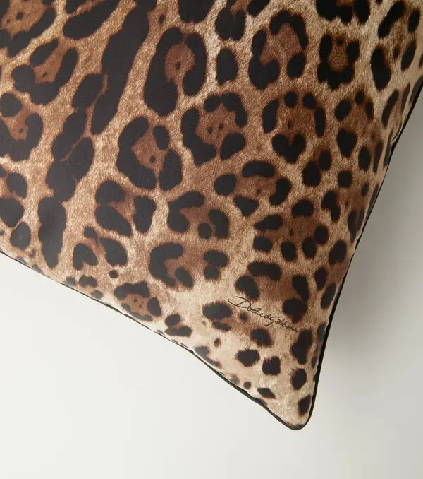 Dolce & Gabbana Leopardo Small Silk Twill Cushion