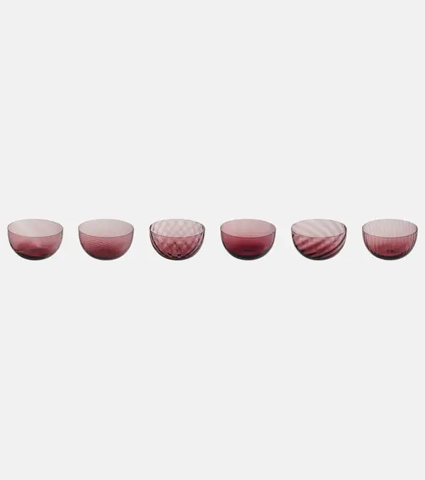 NASONMORETTI Idra Set Of 6 Cups - Purple