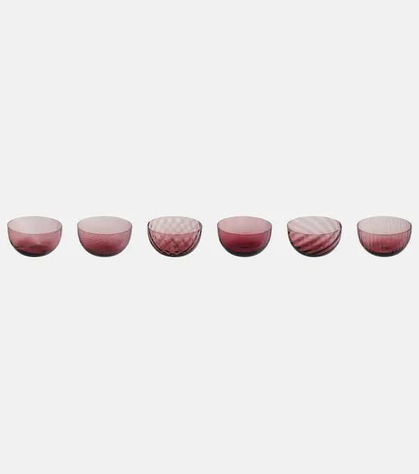 NASONMORETTI Idra Set Of 6 Cups - Purple