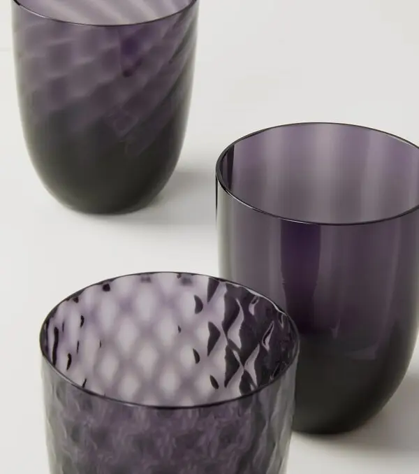 NASONMORETTI Idra Set Of 6 Glasses - Purple