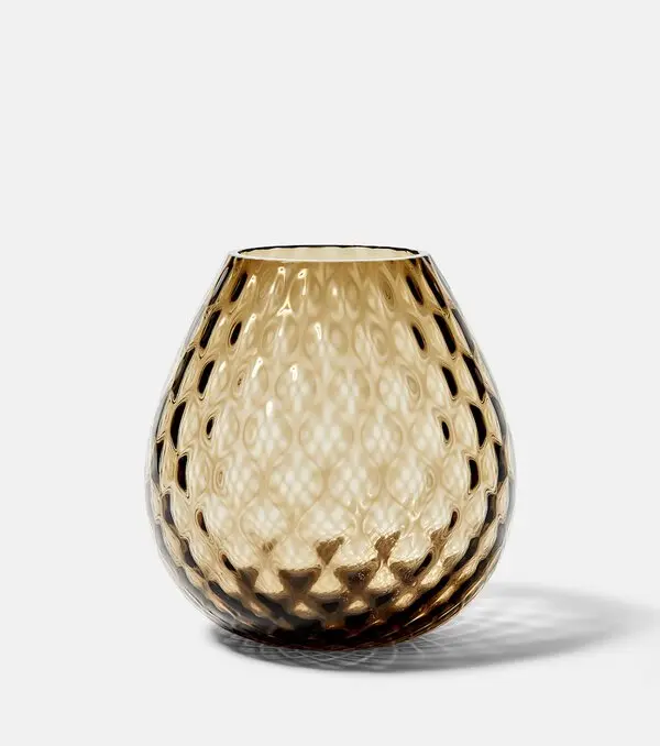 NASONMORETTI Macramé Large Candle Holder - Brown