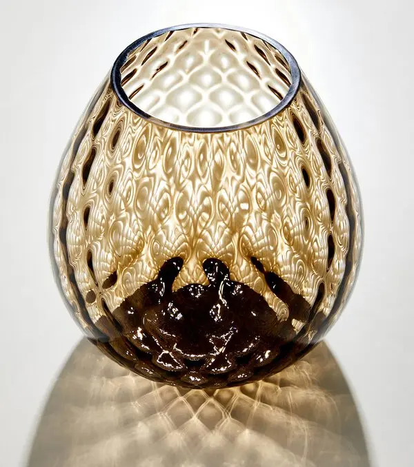 NASONMORETTI Macramé Large Candle Holder - Brown