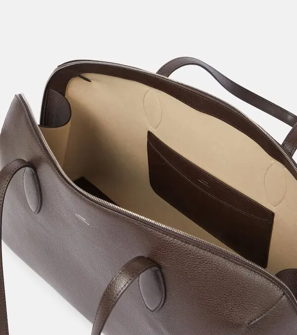 TOTEME Leather Tote Bag - Brown