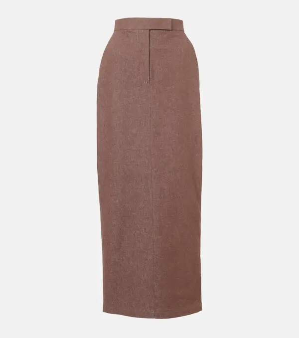 Max Mara Pianosa Maxi Skirt - Brown