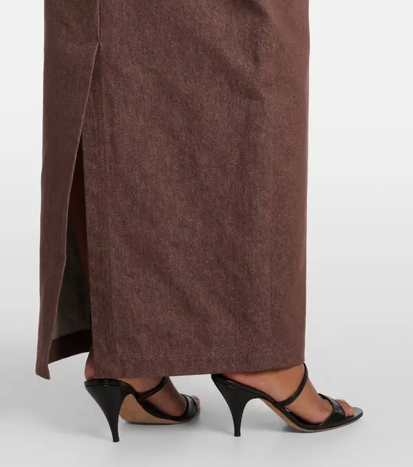 Max Mara Pianosa Maxi Skirt - Brown