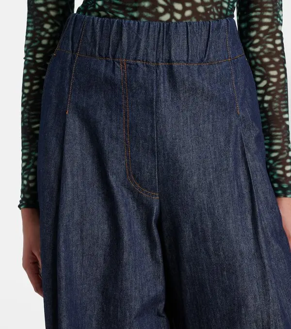 Dries Van Noten High-rise Wide-leg Jeans - Blue
