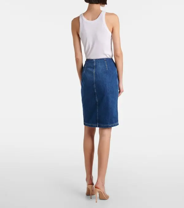 NENSI DOJAKA Denim Midi Skirt