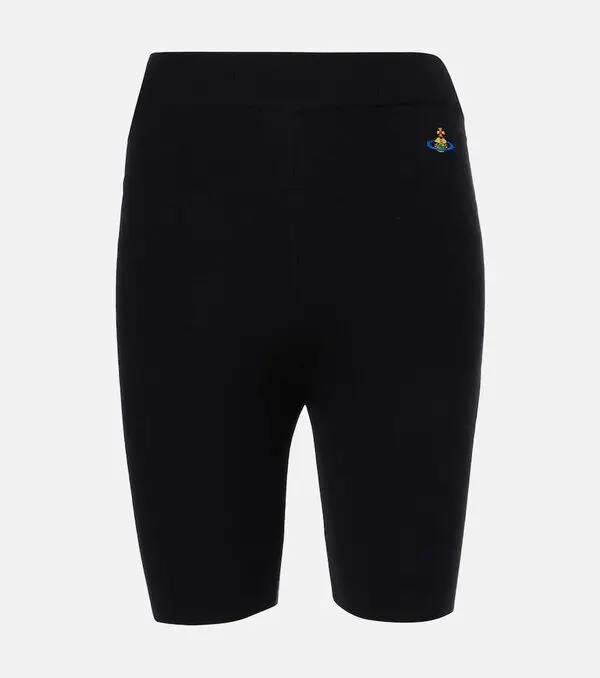 VIVIENNE WESTWOOD Bea Cotton Biker Shorts - Black