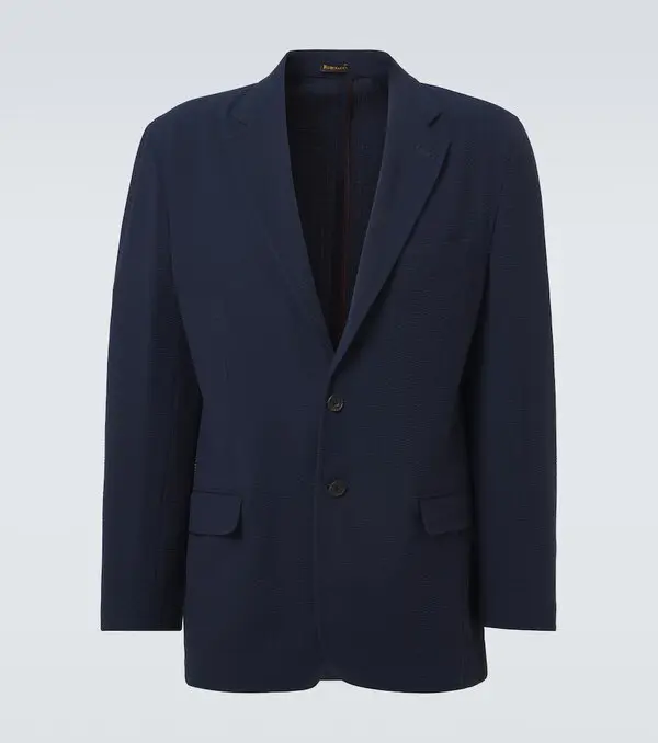 Rubinacci Striped Single-breasted Wool Blazer