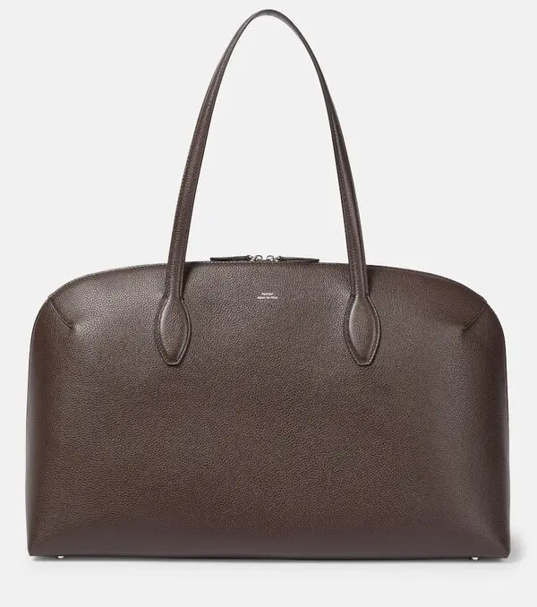 TOTEME Leather Tote Bag - Brown