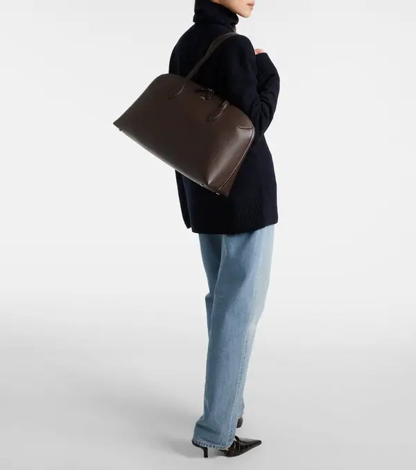TOTEME Leather Tote Bag - Brown