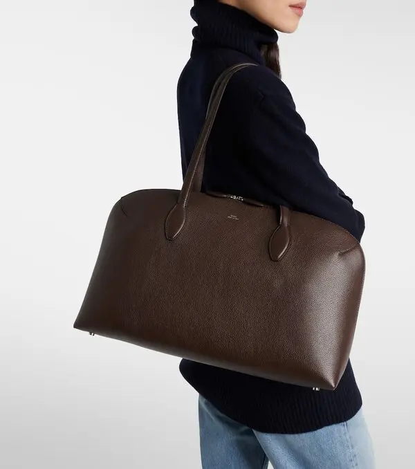 TOTEME Leather Tote Bag - Brown