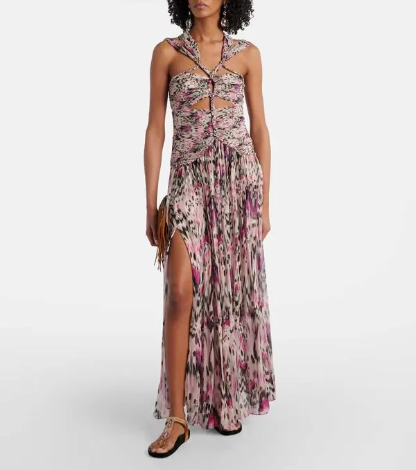 Isabel Marant Étoile Enore Embroidered Suede Sandals