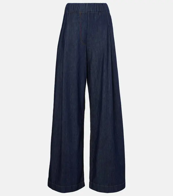 Dries Van Noten High-rise Wide-leg Jeans - Blue