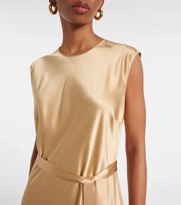 JOSEPH Garnier Silk Satin Midi Dress