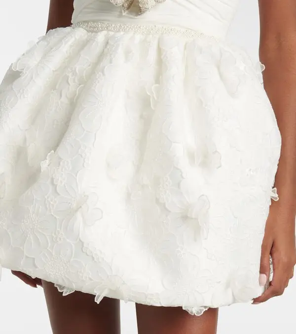 Self-Portrait ホワイトクロシェカラーミニドレス XS 新品 White Crochet Mini Dress – self-portrait