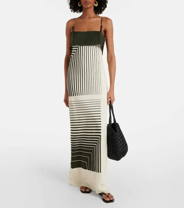 SIR. Leilana Striped Maxi Dress