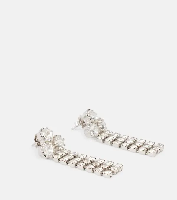 JIL SANDER Crystal-embellished Dangle Earrings