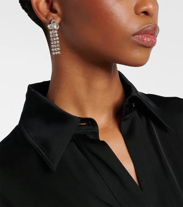 JIL SANDER Crystal-embellished Earrings