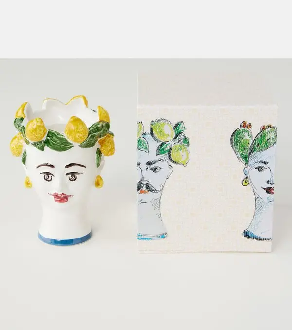 LES-OTTOMANS Lemon Ceramic Scented Candle