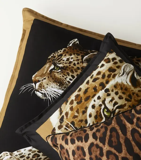 Dolce & Gabbana Leopardo Small Silk Twill Cushion