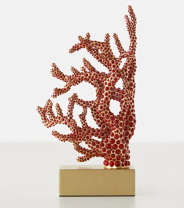 L'Objet Coral Gold-plated Bookend