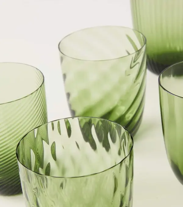 NASONMORETTI Idra Set Of 6 Glasses - Green