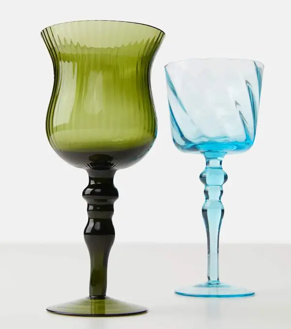 BITOSSI Set Of 6 Wine Glasses