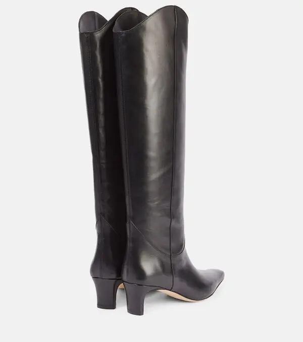 Staud Western Wally 55 Leather Cowboy Boots