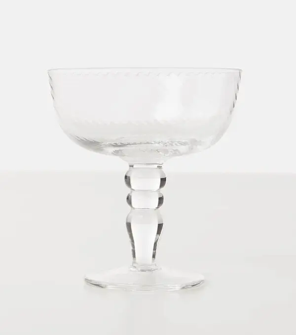 BITOSSI Diseguale Set Of 6 Champagne Coupe Glasses