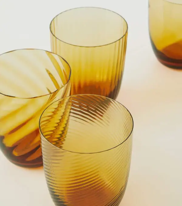 NASONMORETTI Idra Set Of 6 Glasses - Yellow