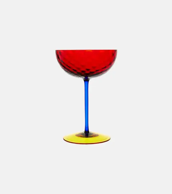Dolce & Gabbana Murano Glass Champagne Coupe Glass - Red