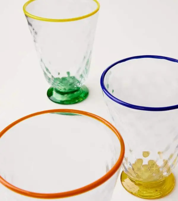La DoubleJ Quilted Set Of 4 Glasses