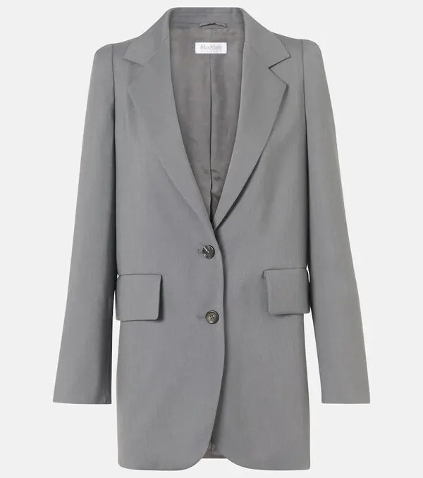 Max Mara Ebridi Wool, Mohair, And Silk Blazer