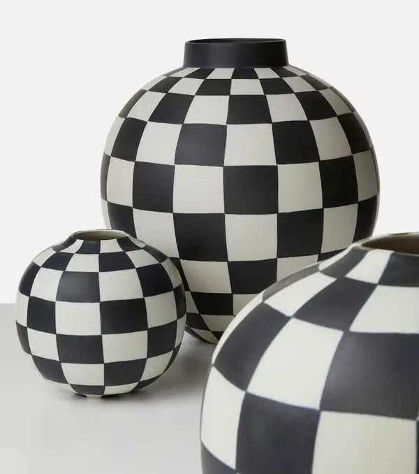L'Objet Damier Small Vase - Multicoloured