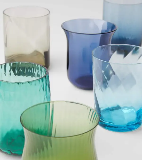 BITOSSI Set Of 6 Glass Tumblers