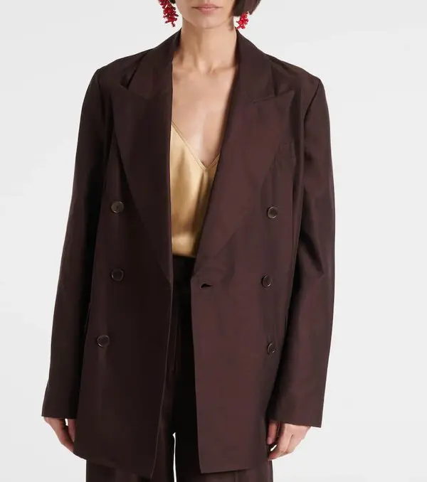 JOSEPH Valery Silk And Cotton Blazer