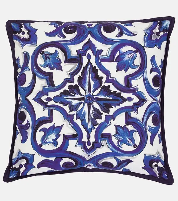 Dolce & Gabbana Small Printed Canvas Cushion