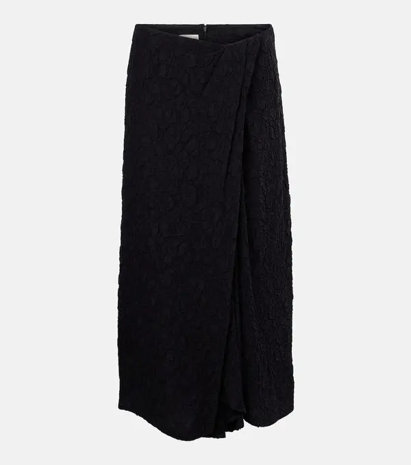 Dries Van Noten Gathered Midi Skirt