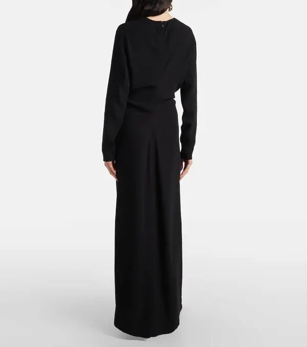TOTEME Draped Cady Maxi Dress