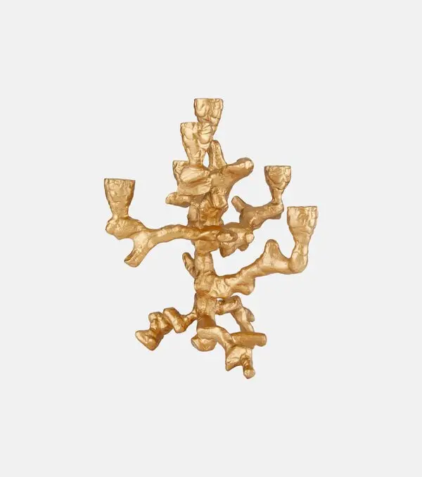 POLSPOTTEN Apple Tree Small Candle Holder - Gold