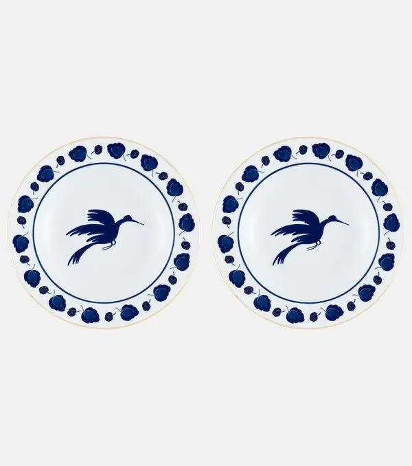 La DoubleJ Wildbird Set Of 2 Soup Plates
