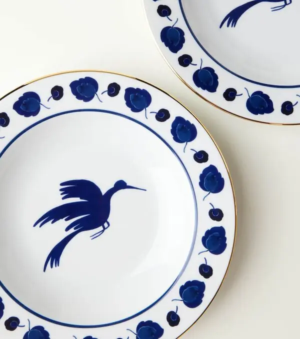 La DoubleJ Wildbird Set Of 2 Soup Plates