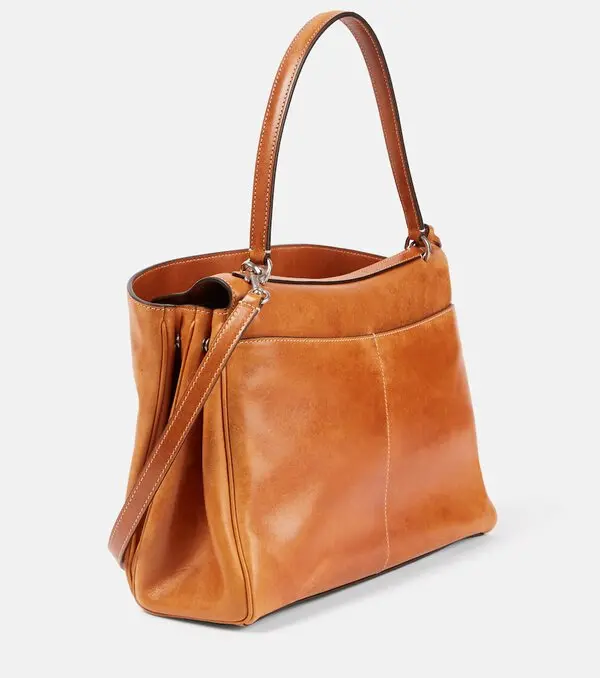 Balenciaga Rodeo Medium Leather Shoulder Bag