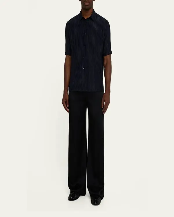 Saint Laurent Tonal Stripe Button-down Shirt