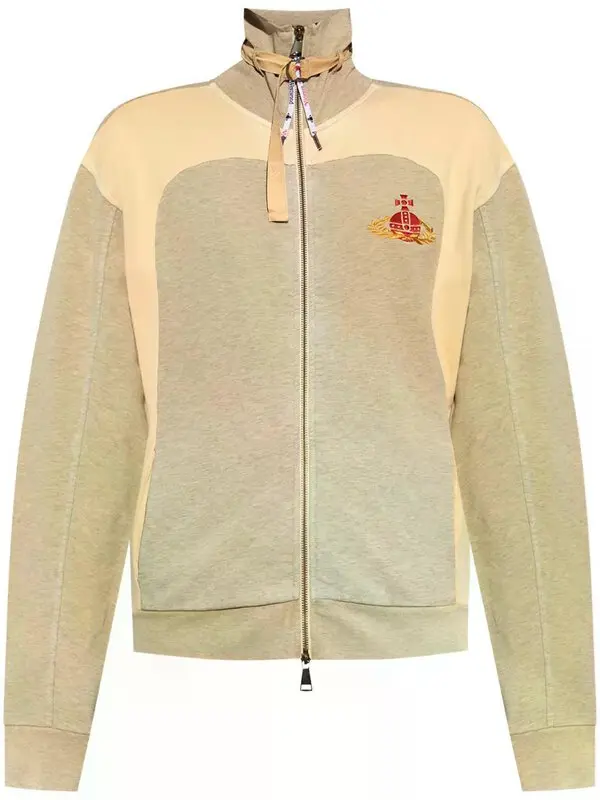 Vivienne Westwood Orb-Motif Track Jacket In Neutrals - 34% Off