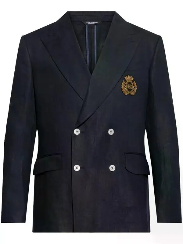 Dolce & Gabbana Double-breasted Blazer - Blue