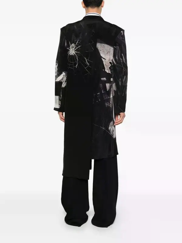 Yohji Yamamoto Printed Coat