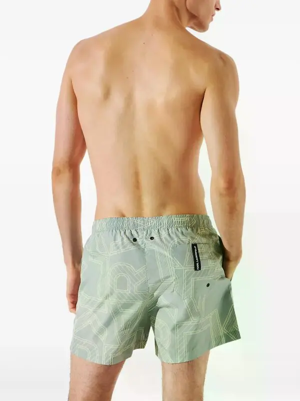 Karl Lagerfeld Logo-print Swim Shorts
