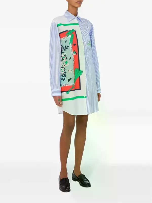 Moschino Patchwork Shirt Dress